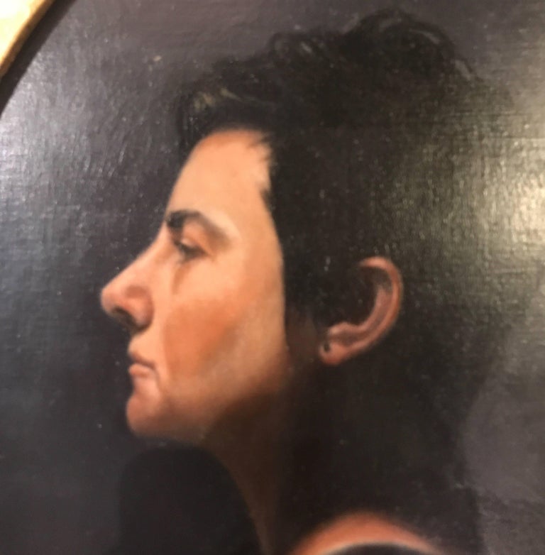 Oil on Board in Classical Technique, Autoritratto by Jennifer Renshaw ...