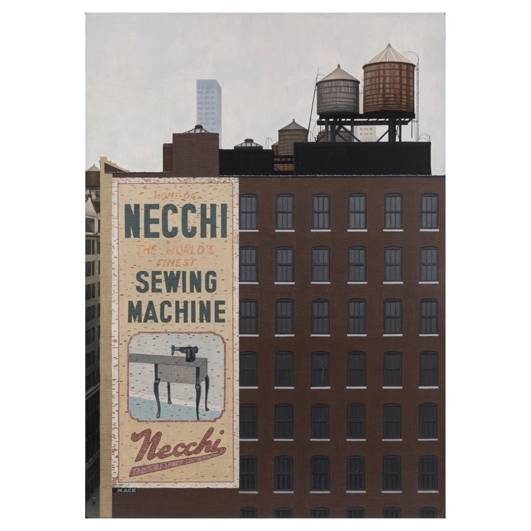 Oil on Board Painting "Up on the Roof" by Max Ferguson, USA 1983 For ...