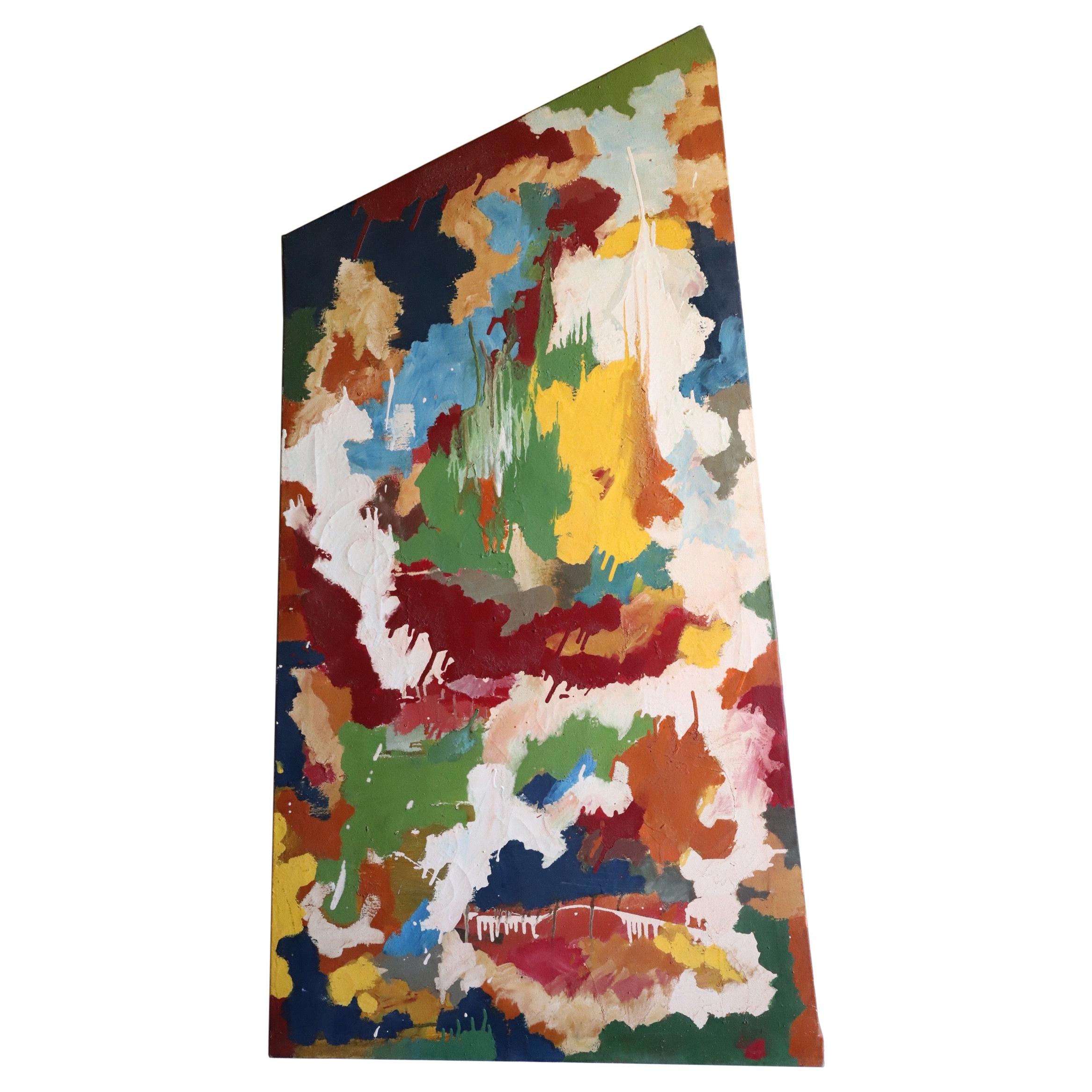 Anonymous Oil Painting on Abstract Canvas, circa 1950 Italian design ...