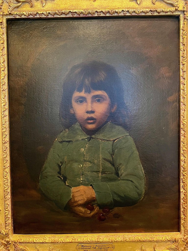 Oil on Canvas by Alexej Harlamoff, 1840–1925 'Russia' For Sale at 1stDibs