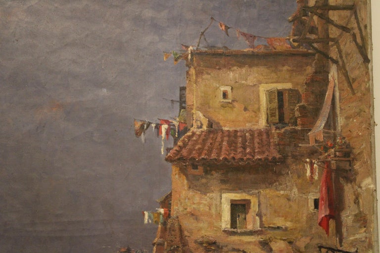 Oil on Canvas by Jules Félix Brien, France, 1920 For Sale at 1stDibs