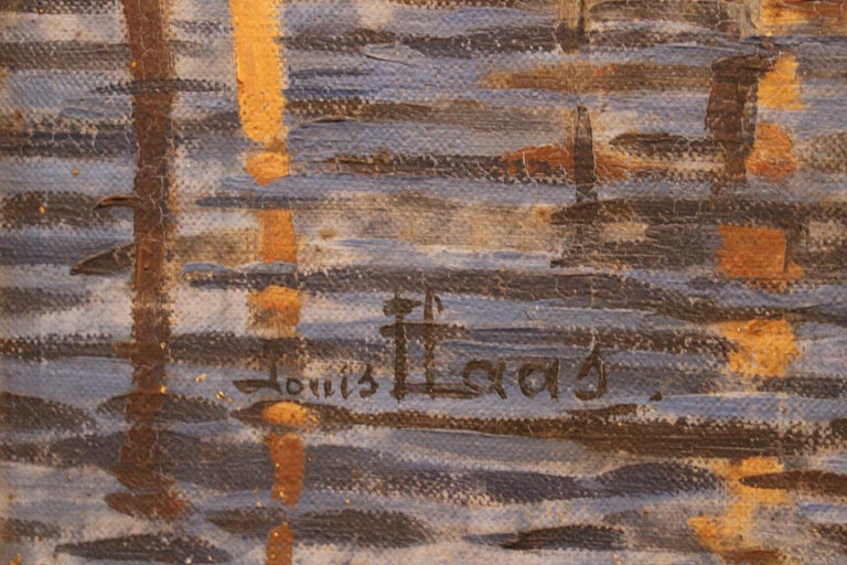Oil on Canvas by Louis Haas, France, 20th Century For Sale at 1stDibs