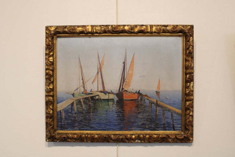 Oil on Canvas by Louis Haas, France, 20th Century For Sale at 1stDibs