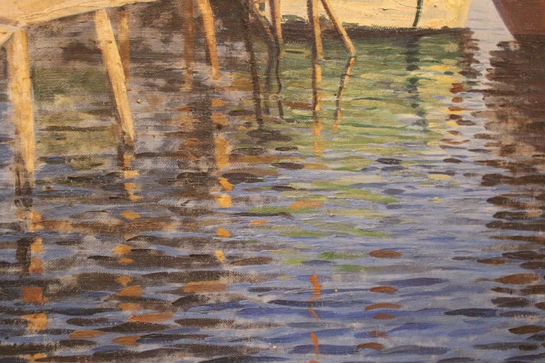 Oil on Canvas by Louis Haas, France, 20th Century For Sale at 1stDibs