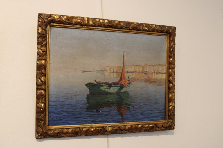 Oil on Canvas by Louis Haas, France, 20th Century For Sale at 1stDibs