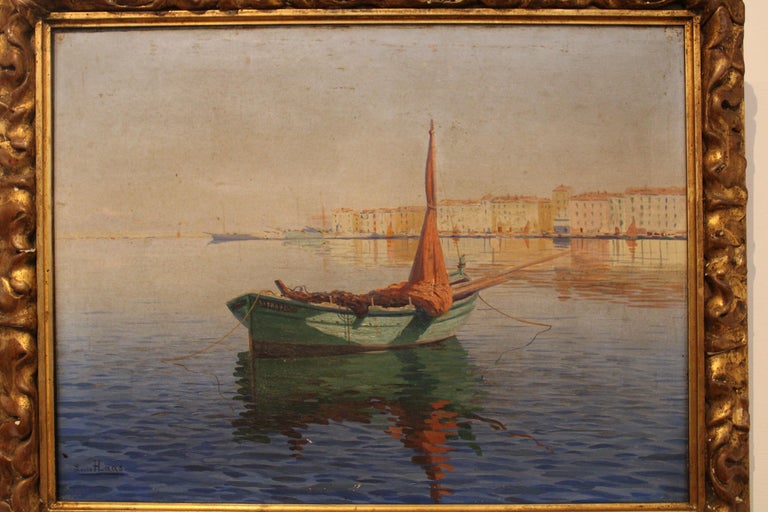 Oil on Canvas by Louis Haas, France, 20th Century For Sale at 1stDibs