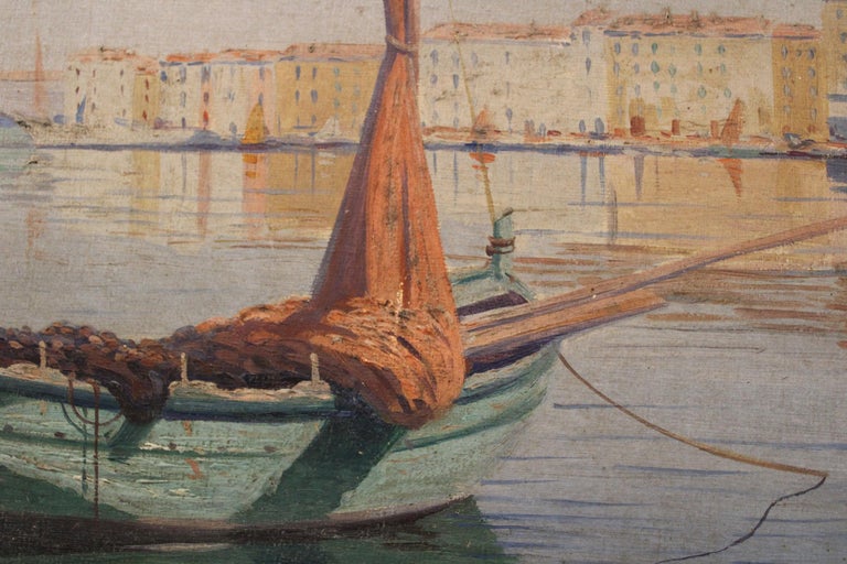 Oil on Canvas by Louis Haas, France, 20th Century For Sale at 1stDibs