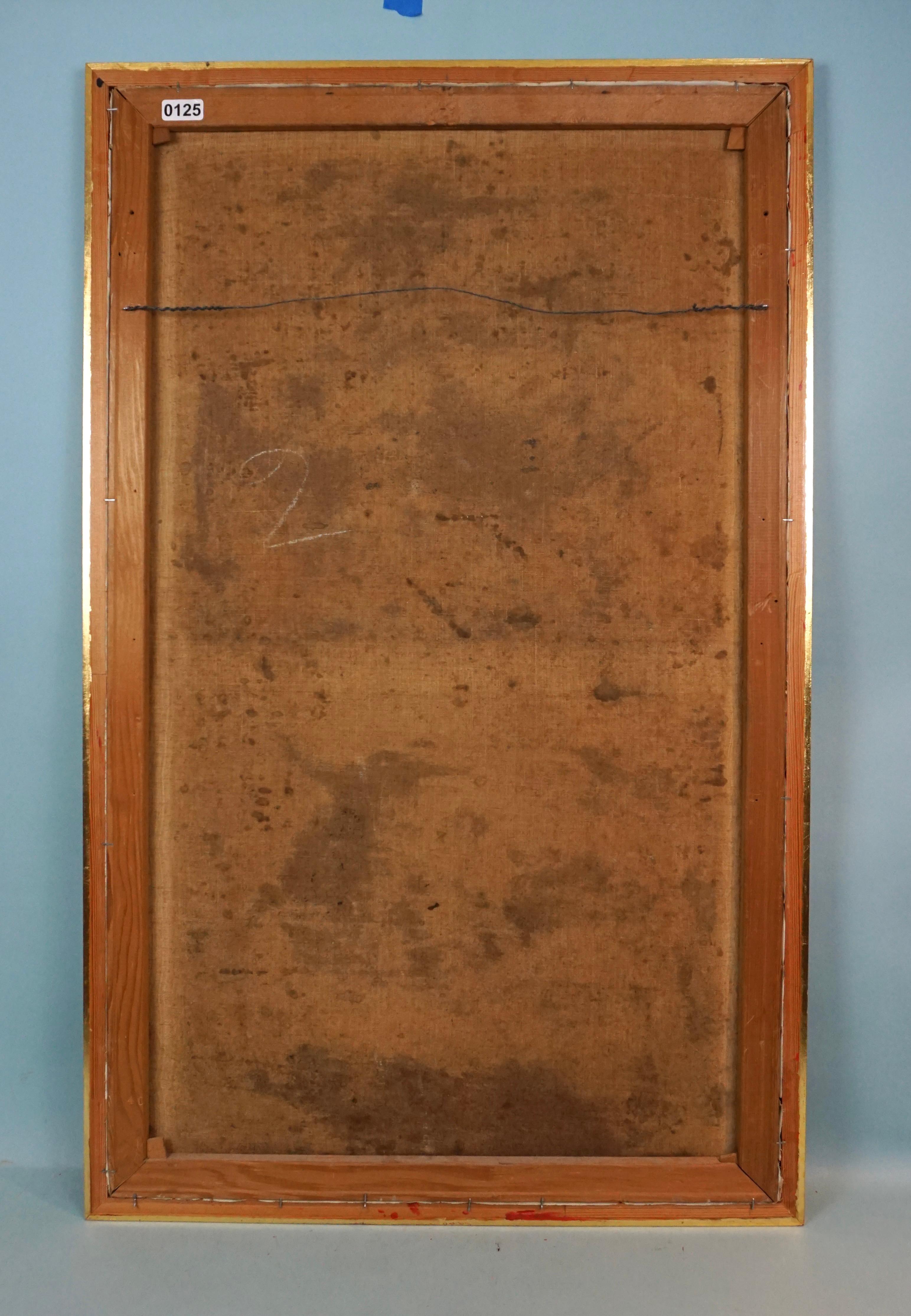 Oil on Canvas Depicting Nineteenth Century Persian Prime Minister Mirza ...