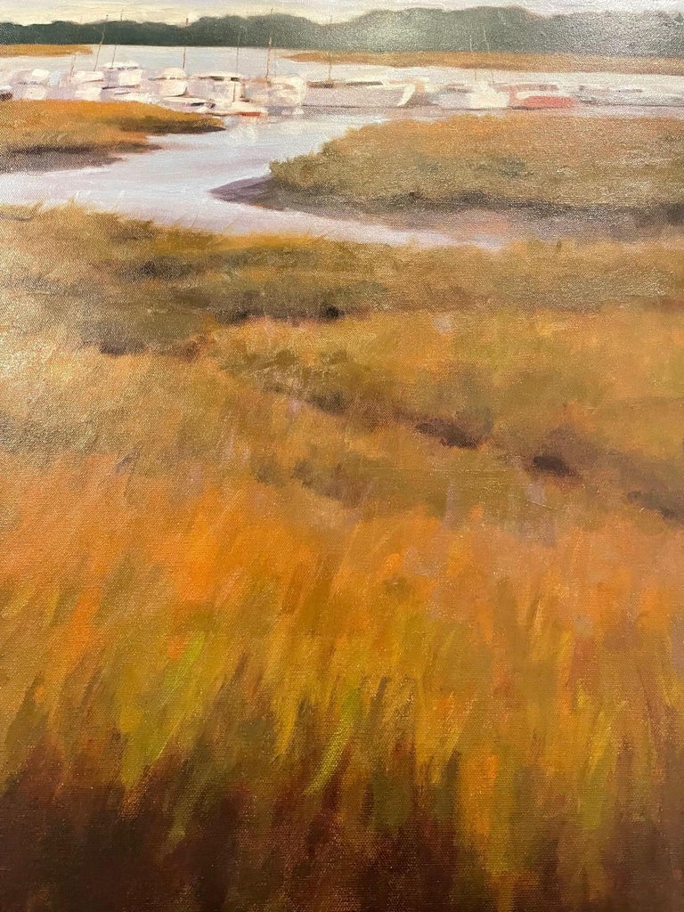 Oil on Canvas "Downtown Marina" by Mary Segars For Sale at 1stDibs