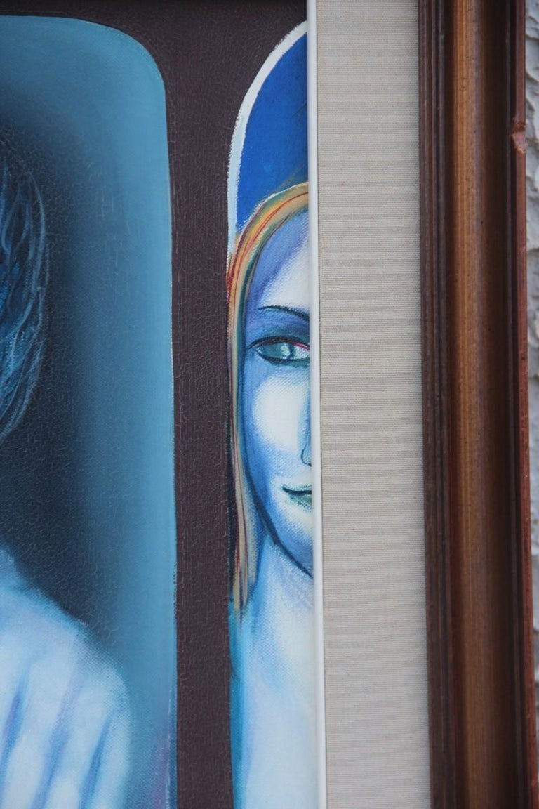 Oil on Canvas Elio Pelosi Neapolitan Painter Depicting the Characters ...