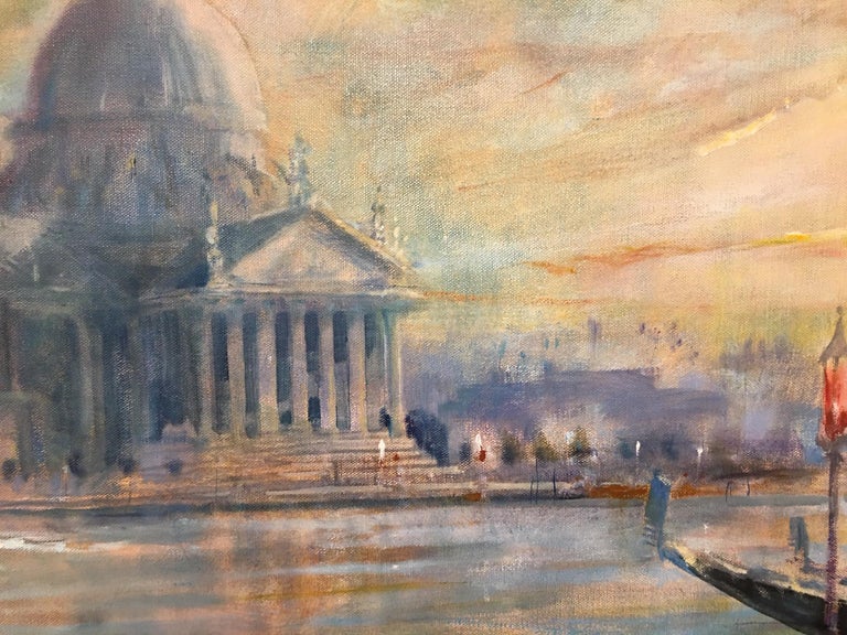 Oil on Canvas Painting "Grand Canal, Venice Sunset", Michael Chaplin ...