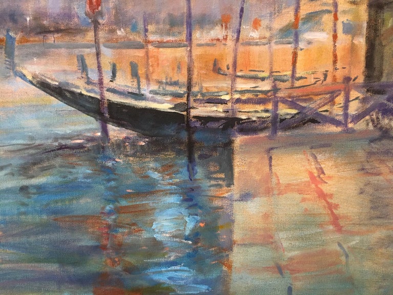Oil on Canvas Painting "Grand Canal, Venice Sunset", Michael Chaplin ...