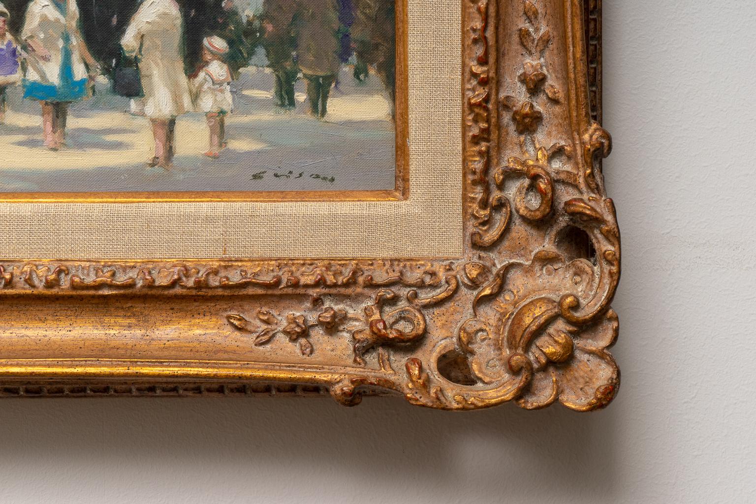 Oil on Canvas Painting "Louvre Carousel"by Andre Gisson For Sale at ...