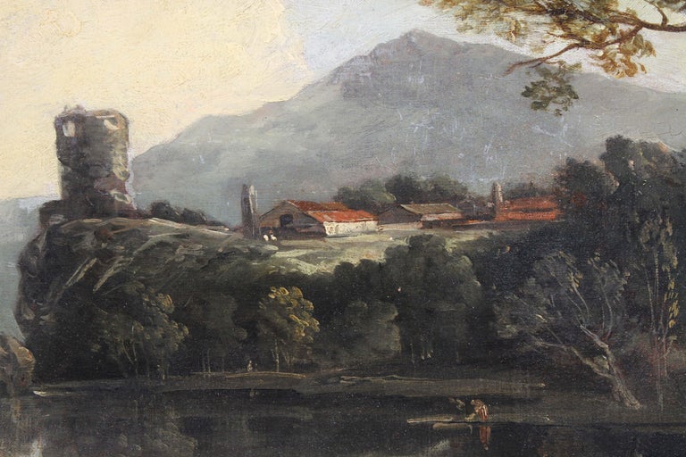 Oil on Canvas Painting of a Welsh Castle Ruin at 1stDibs