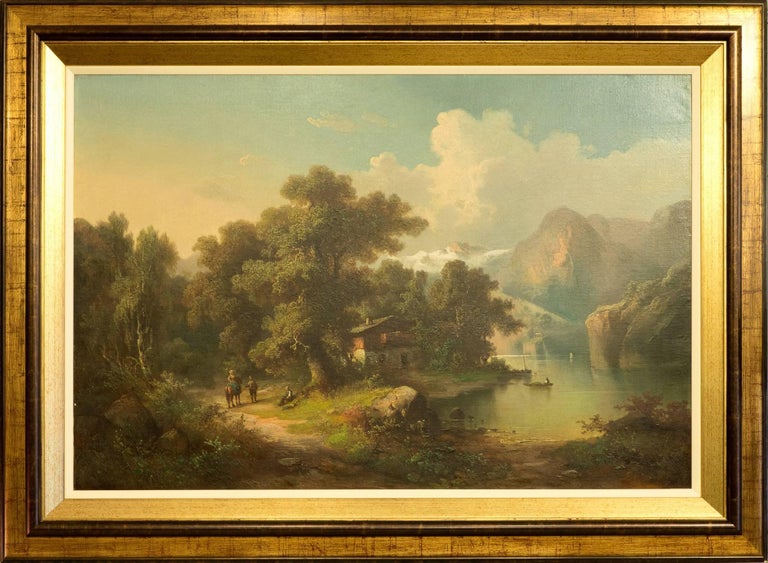 Oil on Canvas Signed Guido Hampe For Sale at 1stDibs