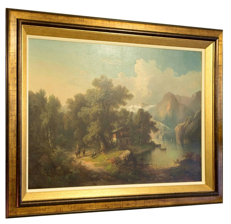 Oil on Canvas Signed Guido Hampe For Sale at 1stDibs