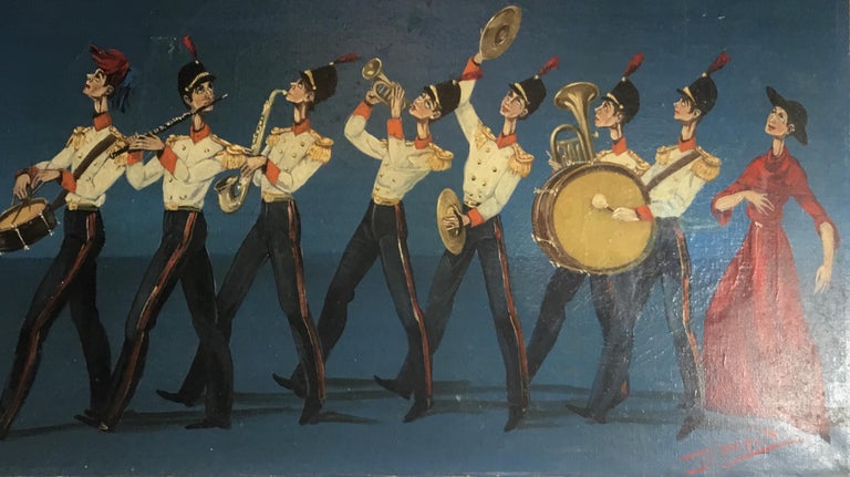 Oil on Canvus Painting School of Canevari at 1stDibs