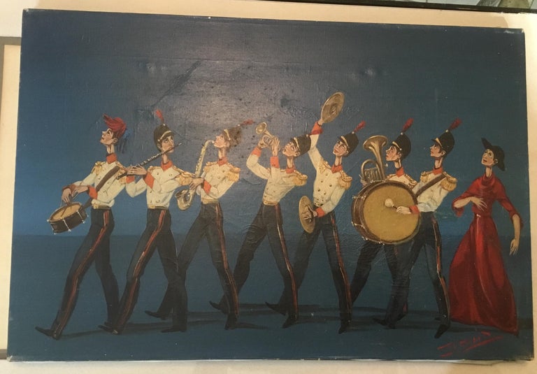 Oil on Canvus Painting School of Canevari at 1stDibs