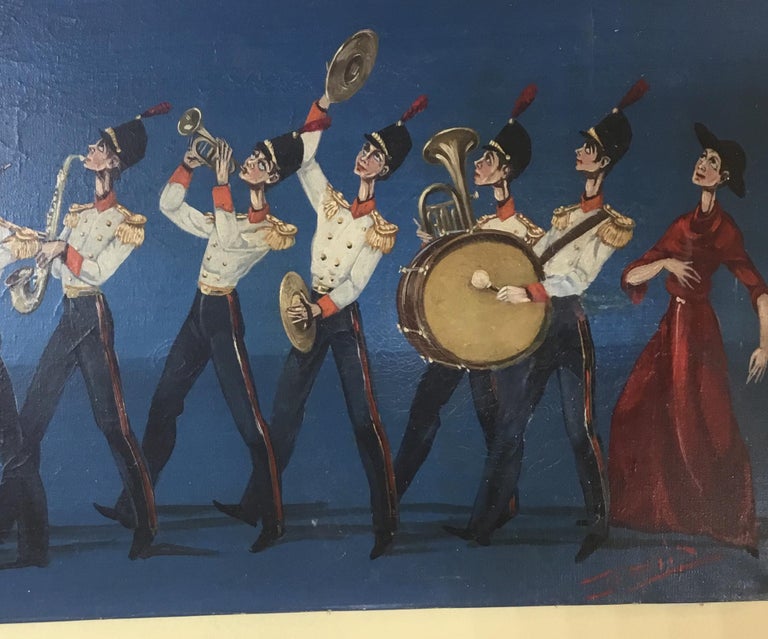 Oil on Canvus Painting School of Canevari at 1stDibs