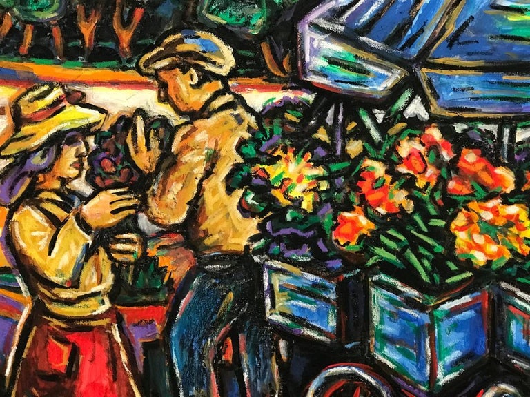 Oil Painting by Arie Eckstein For Sale at 1stDibs