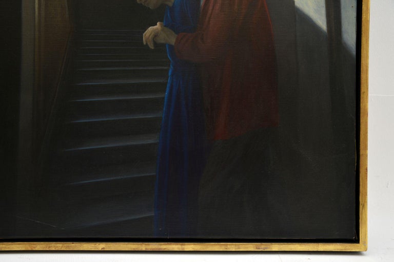 Oil Painting by Genevieve Dael - Couple IV For Sale at 1stDibs