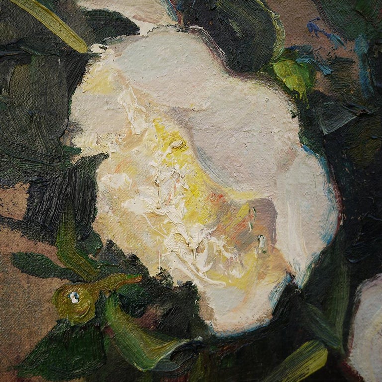 Oil Painting, Field Roses, Elsa Sturm-Lindner at 1stDibs