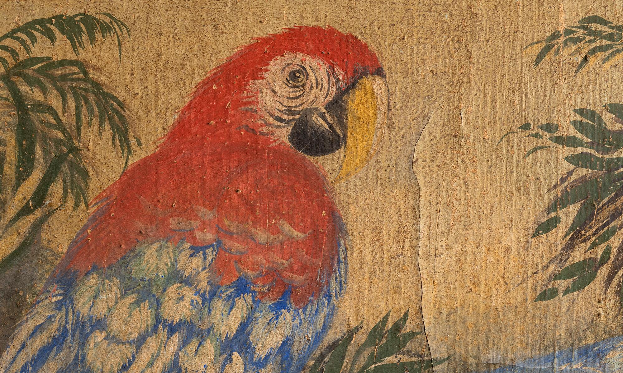 Oil Painting of Parrots, France circa 1900 at 1stDibs