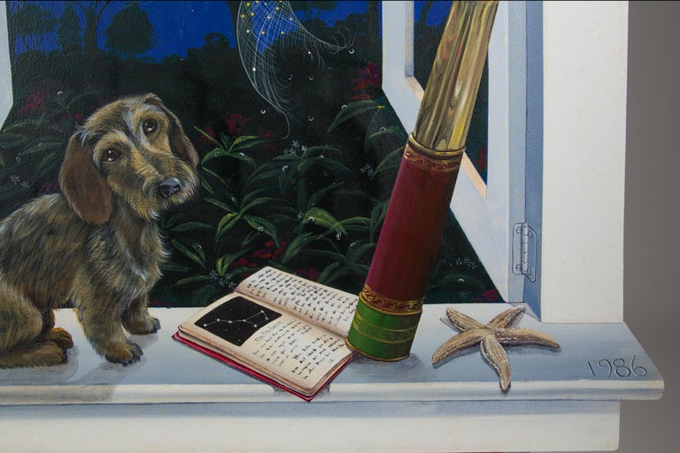 Oil Painting on Board Peter Pan 1986 by Margot Datz, Marthas Vineyard ...