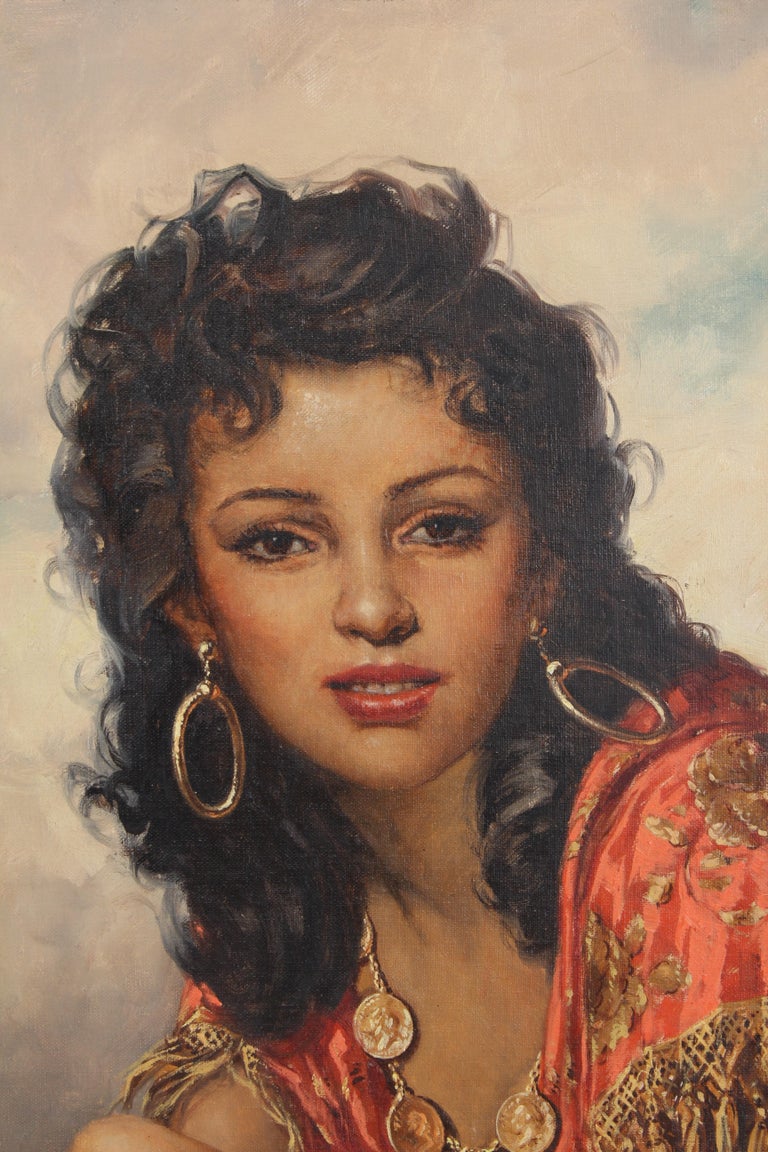 Oil Painting on Canvas by Andras David, Hungarian, 1940s For Sale at ...