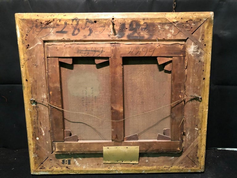 Oil Painting on Canvas Depicting Inside Scene Signed Pierre Duval Le ...