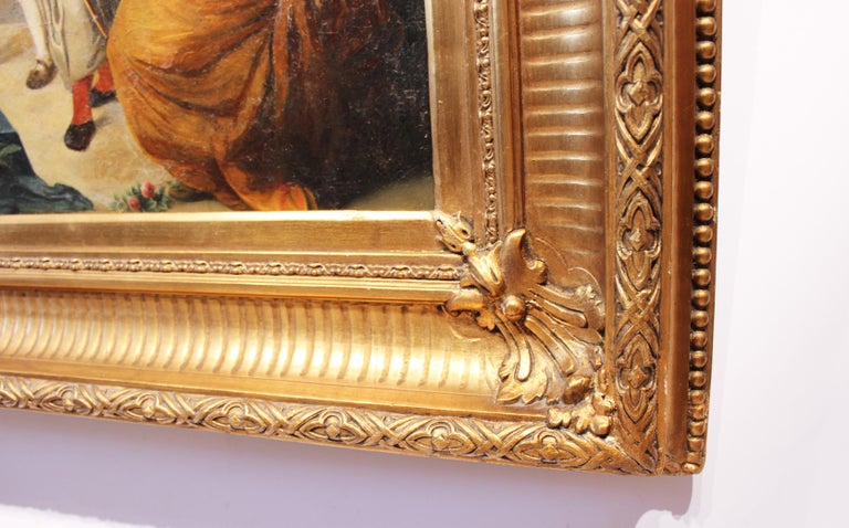 Oil Painting on Canvas "Der Niebelunge Liet" from the 19th Century by G. Otti For Sale at 1stDibs