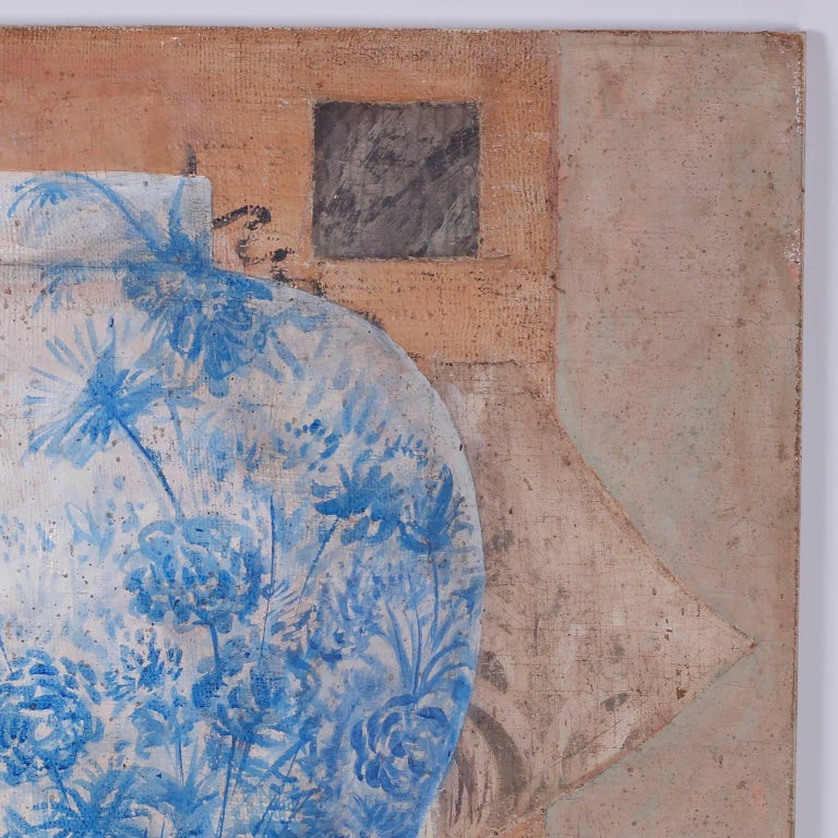 Oil Painting Still Life Collage on Burlap For Sale at 1stDibs | oil ...