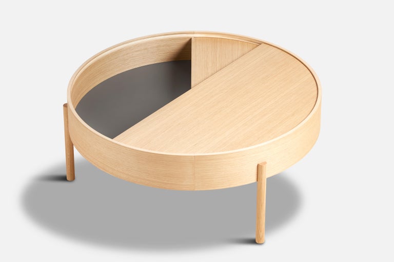 Oiled Oak Arc Coffee Table 89 by Ditte Vad and Julie Bertrup For Sale at 1stDibs