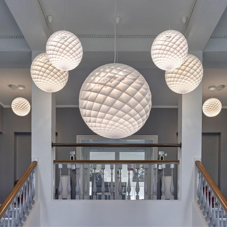 Oivind Slaatto Medium 23" 'Patera' Pendant in PVC Foil For Louis Poulsen For Sale at 1stDibs