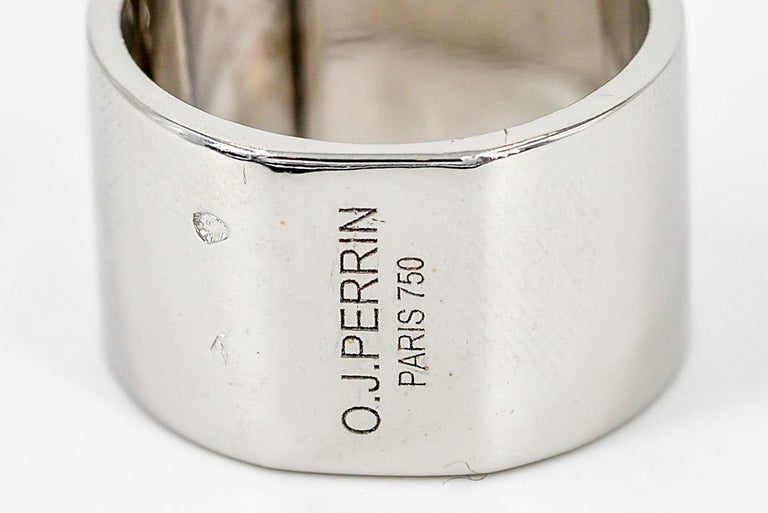 O.J. Perrin Ring Légendes White Gold For Sale at 1stDibs