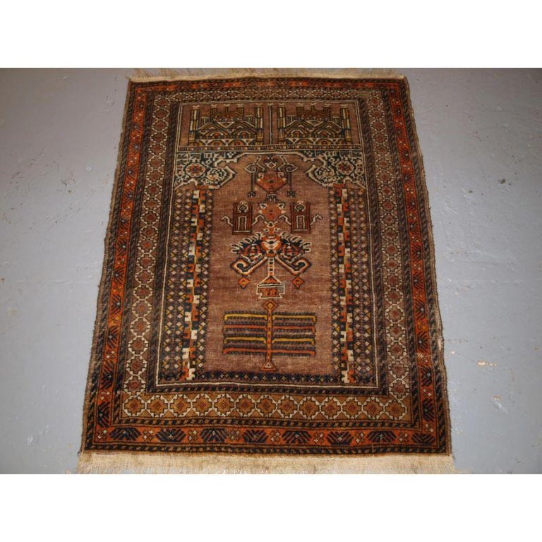 Old Afghan Prayer Rug of Traditional Village Mosque Design For Sale at ...