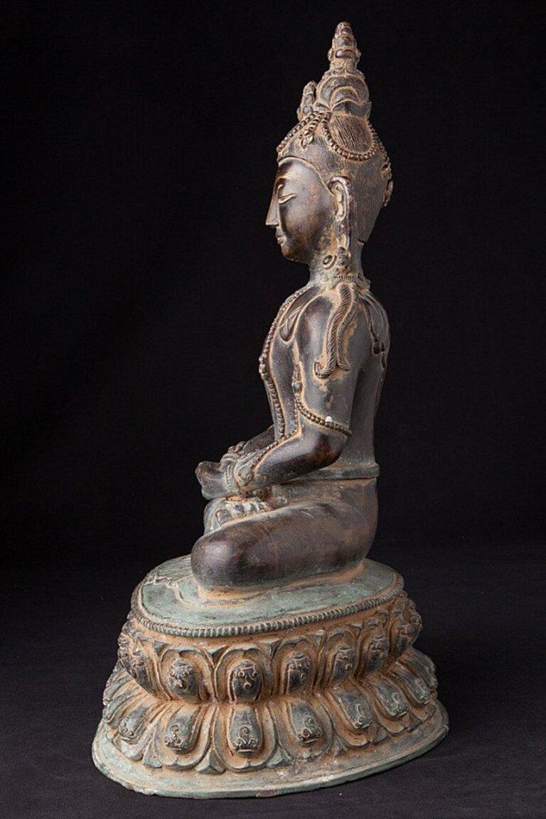 Old bronze Aparmita Buddha statue from Nepal Original Buddhas For Sale ...