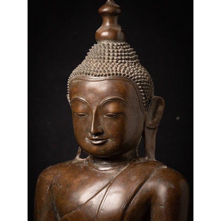 Old Bronze Burmese Buddha Statue from Burma For Sale at 1stDibs