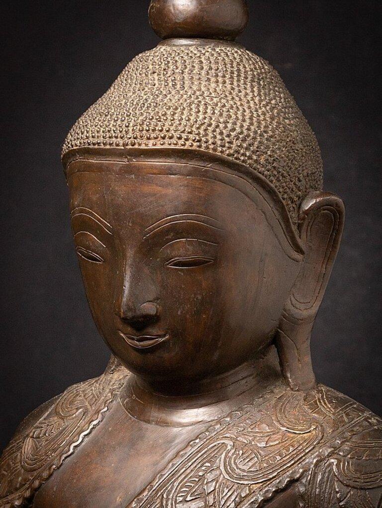 Old Bronze Burmese Buddha Statue from Burma For Sale at 1stDibs