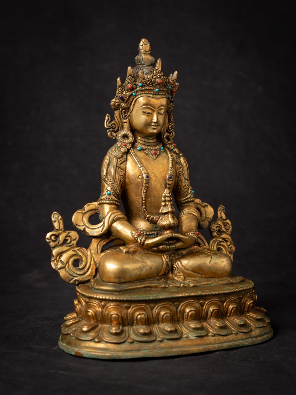 Old bronze Nepali Aparmita Buddha statue from Nepal, Middle 20th ...