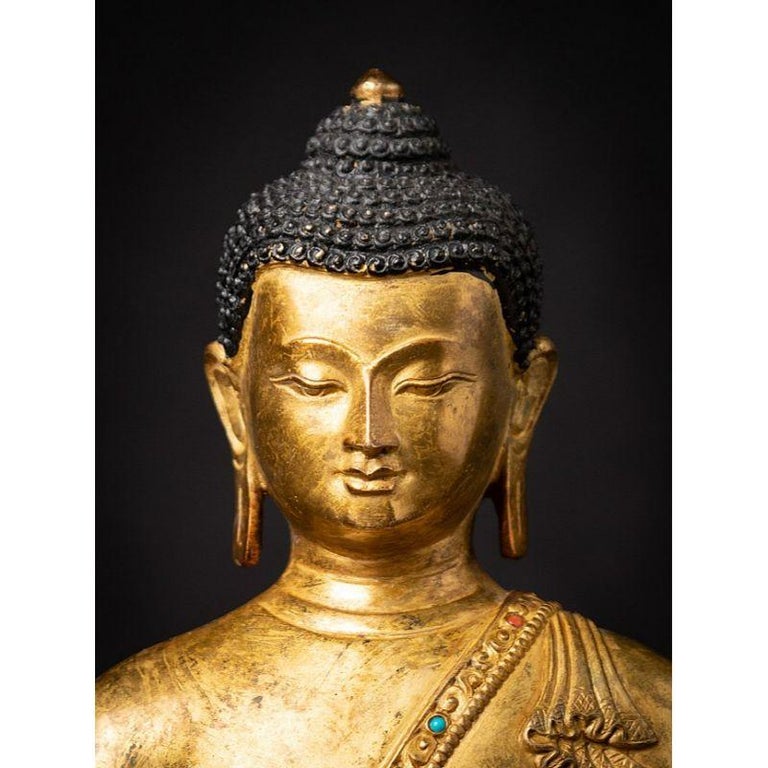 Old Bronze Nepali Buddha Statue from Nepal For Sale at 1stDibs