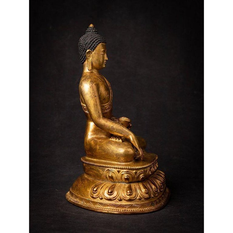 Old Bronze Nepali Buddha Statue from, Nepal For Sale at 1stDibs