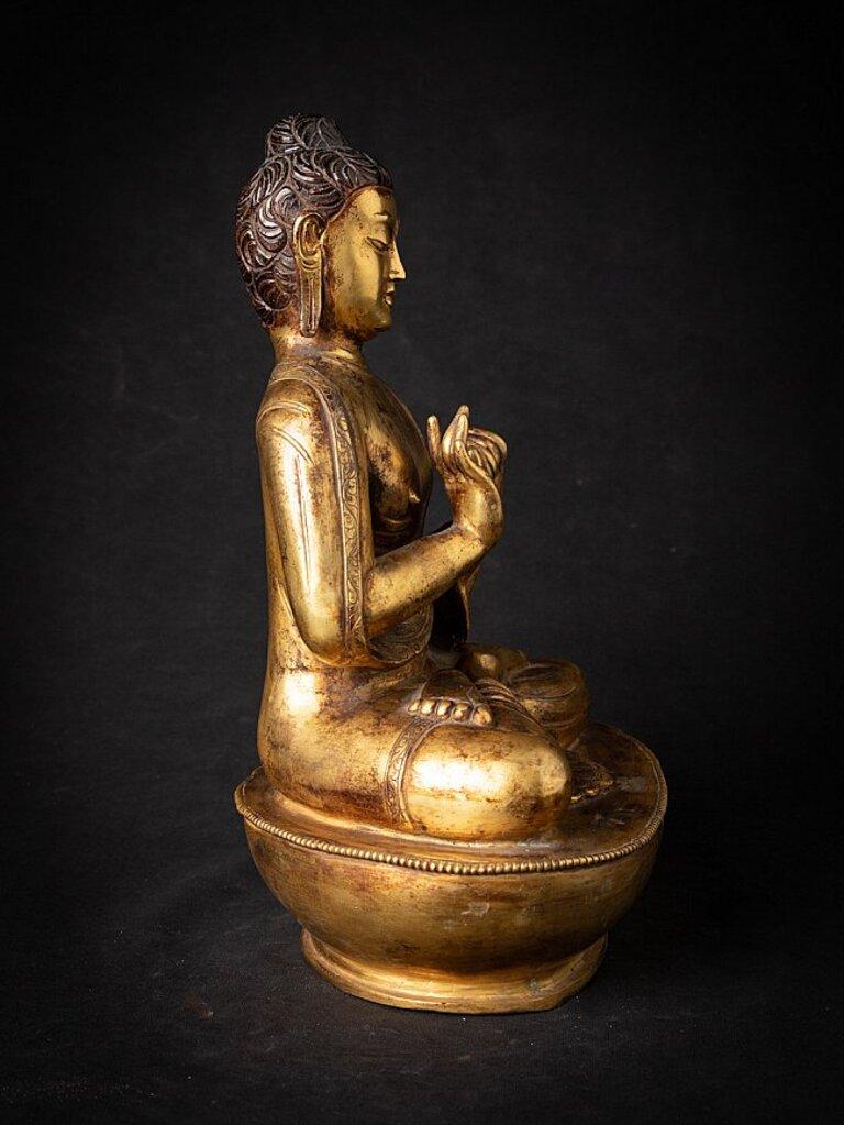 Old bronze Nepali Buddha statue from Nepal For Sale at 1stDibs