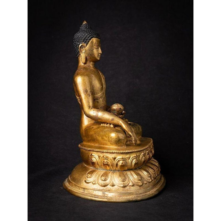 Old Bronze Nepali Buddha Statue from Nepal For Sale at 1stDibs