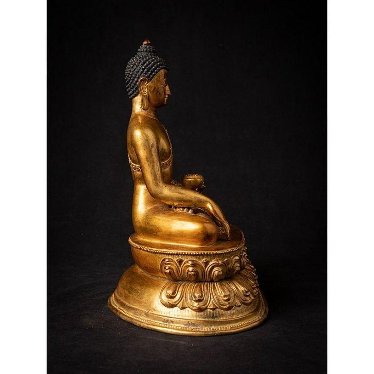 Old Bronze Nepali Buddha Statue from Nepal For Sale at 1stDibs