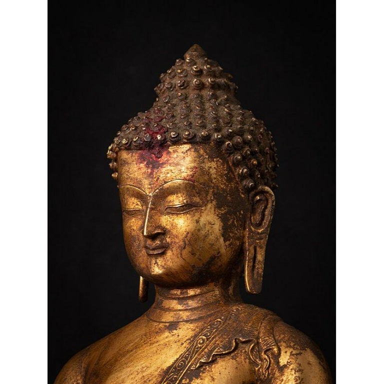 Old Bronze Nepali Buddha Statue from Nepal For Sale at 1stDibs