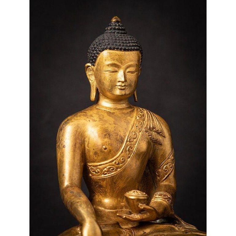 Old Bronze Nepali Buddha Statue from, Nepal For Sale at 1stDibs