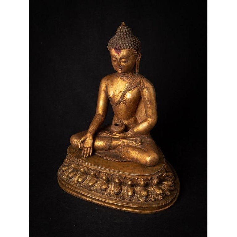 Old Bronze Nepali Buddha Statue from Nepal For Sale at 1stDibs