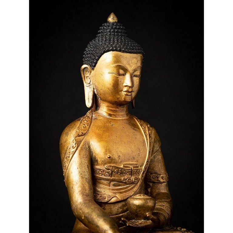Old Bronze Nepali Buddha Statue from Nepal For Sale at 1stDibs