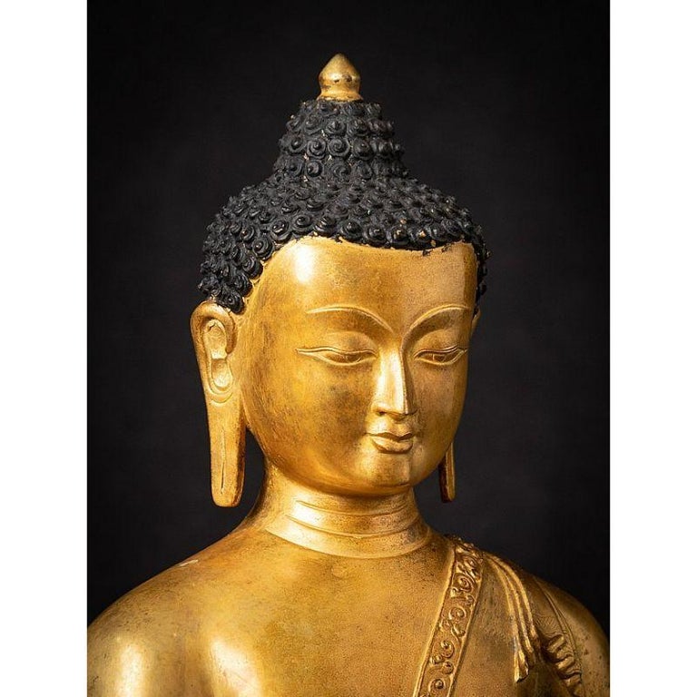 Old Bronze Nepali Buddha Statue from Nepal For Sale at 1stDibs